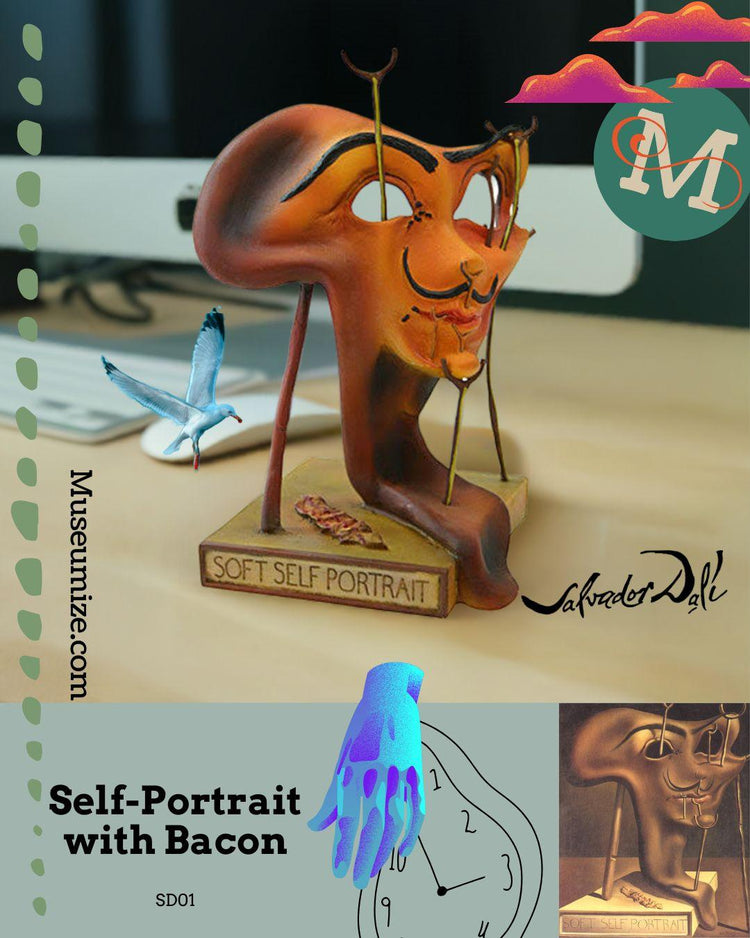 Salvador Dali Melting Face Self-Portrait Collectible Figure for Your B ...