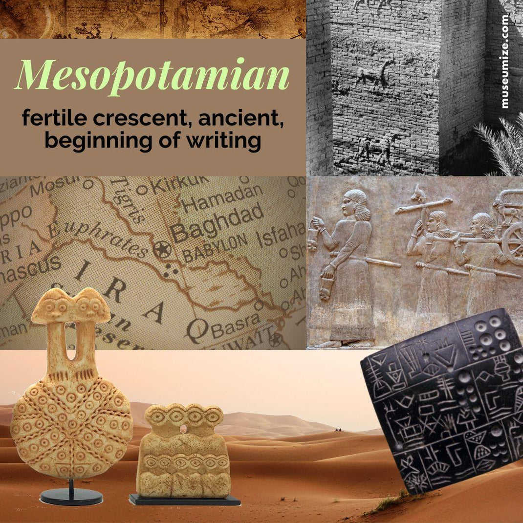 Mesopotamian Sumerian Assyrian Iraq Ancient Art, museum replicas ...