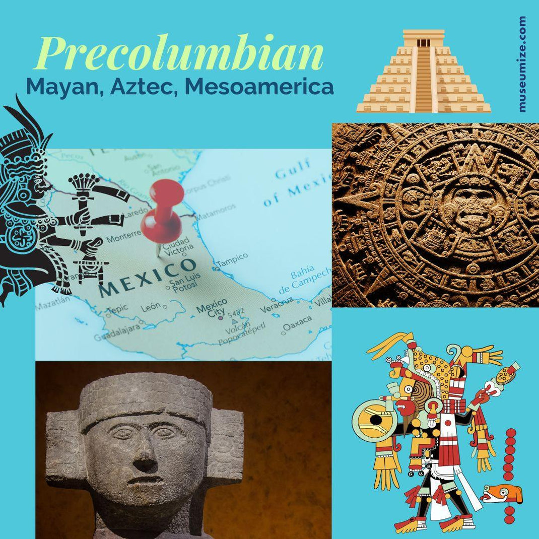 Art Replicas of Precolumbian Mayan Aztec Mesoamerica Mexico – Museumize.com