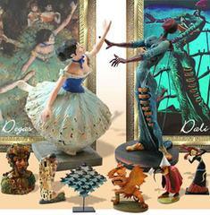 Parastone museum statues for sale USA, Mouseion 3D, Bosch, Dali, Klimt ...