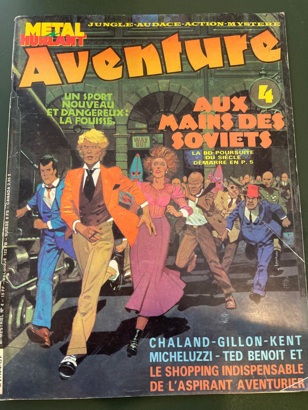 Comic Book - Metal Hurlant Horror Science Fiction No 4 Aux Mains De So ...