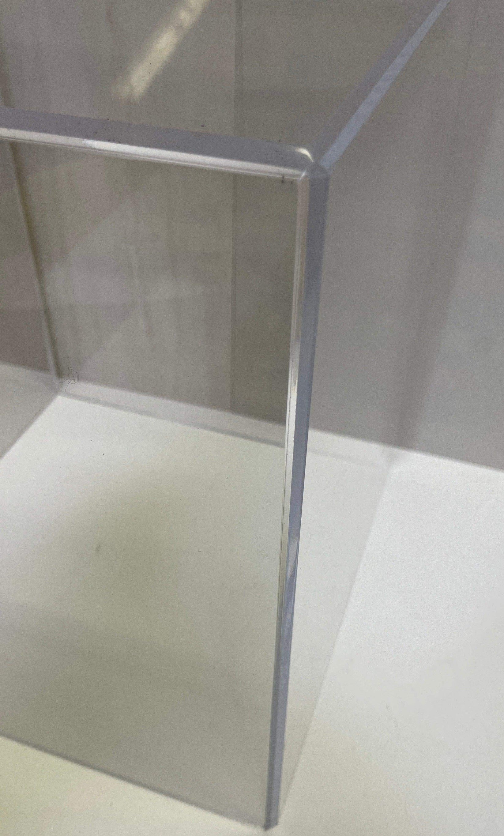 Acrylic Dust Cover and Base for Statues Glass Art Square 11.5H ...