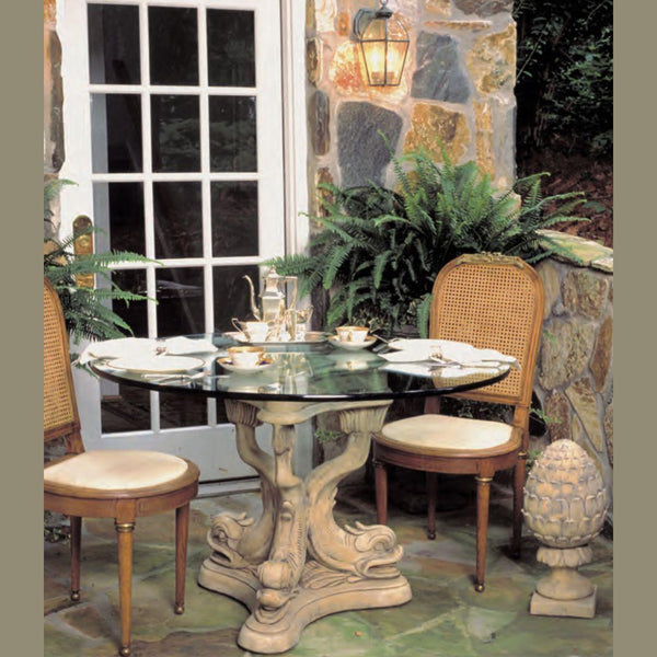 Dolphin Triple Dining Table Base 29H Home Decor – Museumize.com