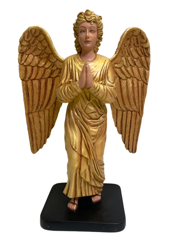 Statue - Archangel Gabriel Praying Gold 8.25H AS IS ATTIC no returns ...