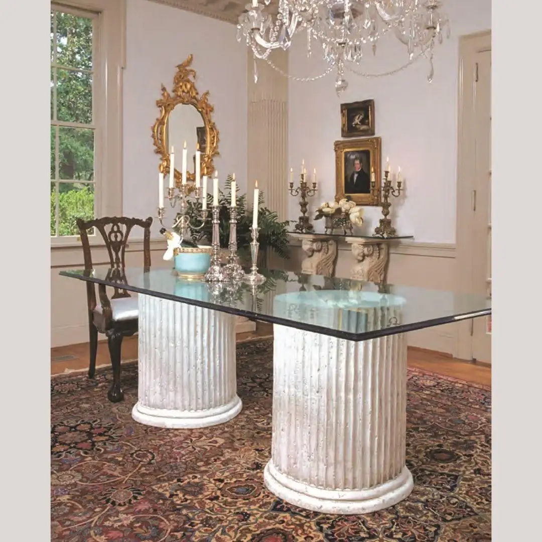 Column Table Bases for Glass, Classical Greek Home Decor