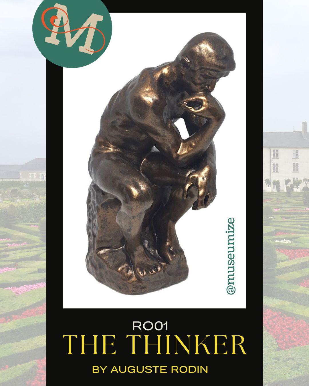 The Thinker Statue of Deep Contemplation by Rodin 5.5H – Museumize.com
