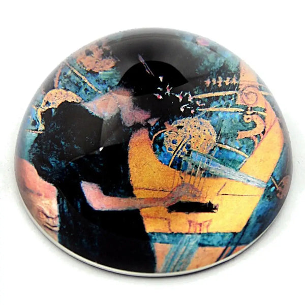 Klimt Music I Harp Player Museum Desk Paperweight – Museumize.com