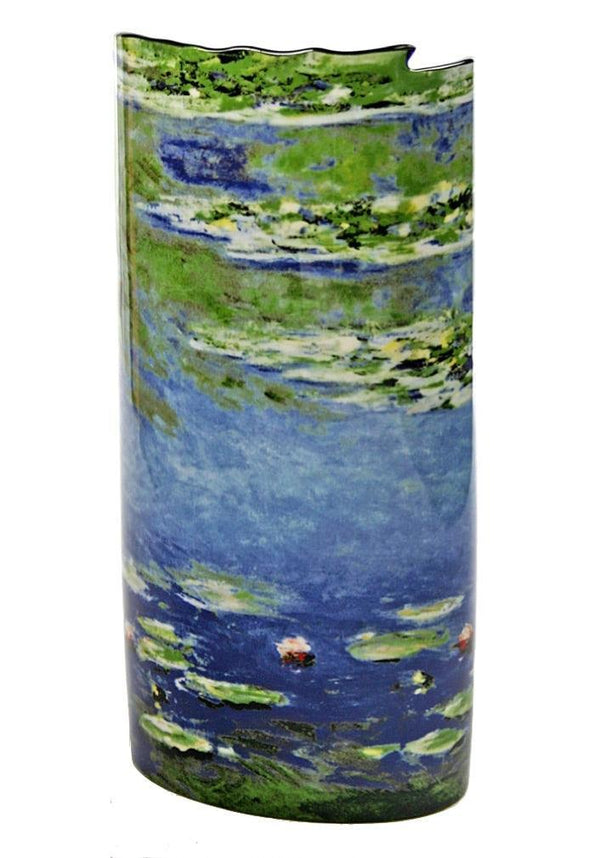 Waterlilles Blue Ceramic Museum Flower Vase by Monet 7.5H – Museumize.com