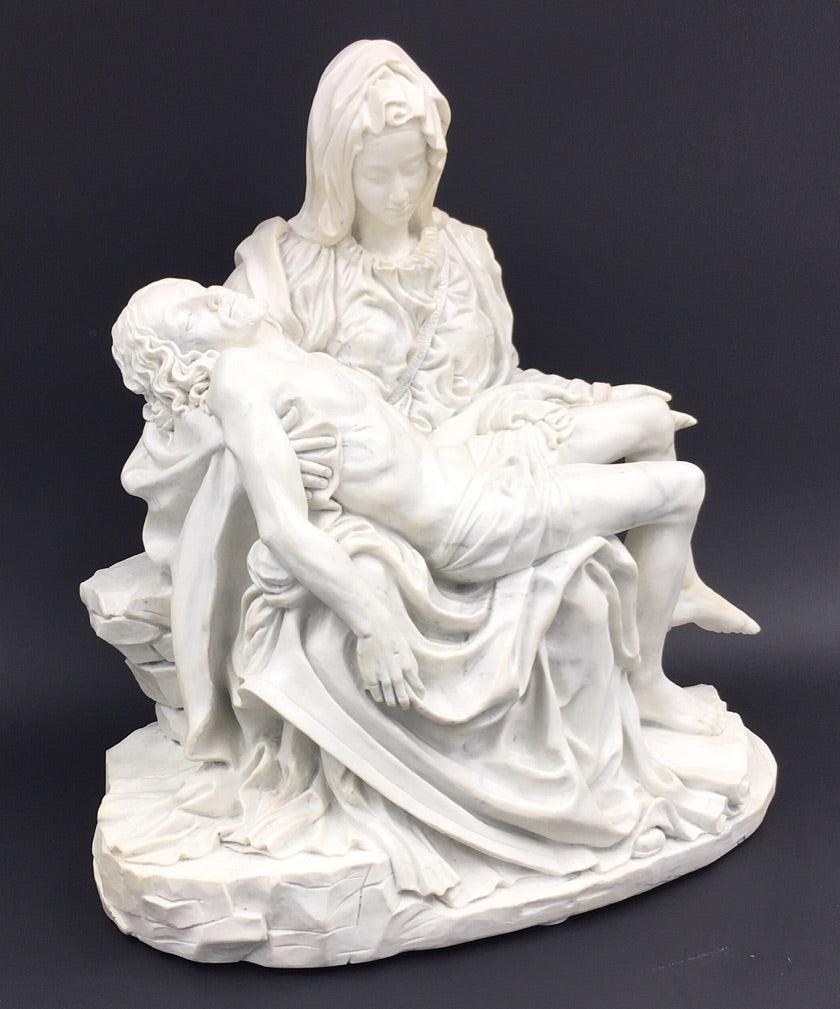 Mother and Son Sculpture, Lamentation Design, Vatican Style, 8.75-Inch ...