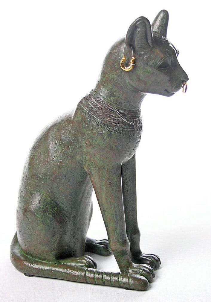 Bastet Egyptian Cat Statue Museum Replica Gayer-Anderson 10H ...