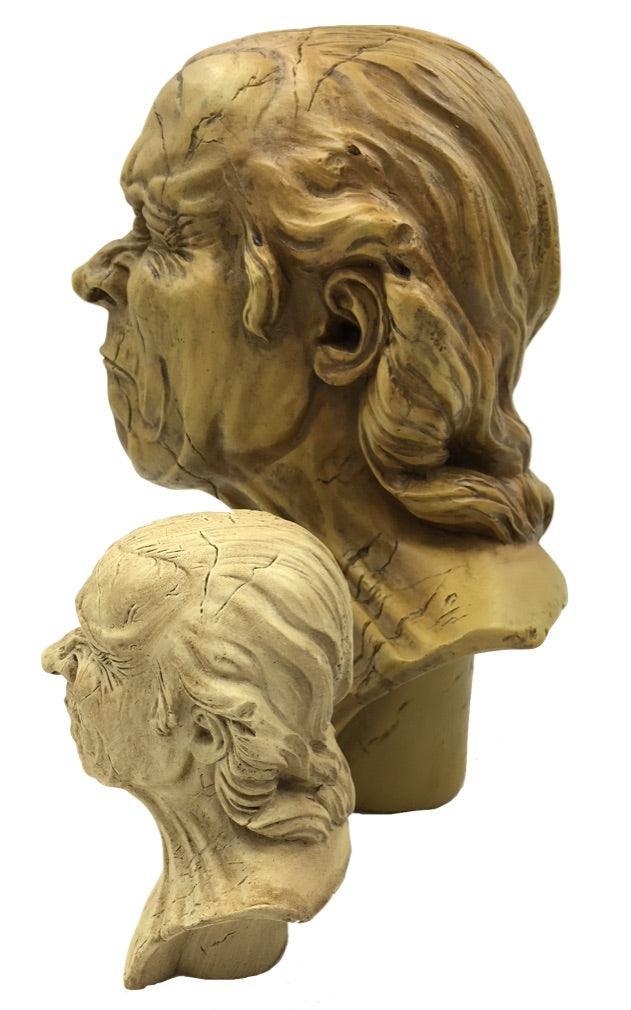 Vexed Man with Sour Expression Caricature Study Statue by Messerschmid