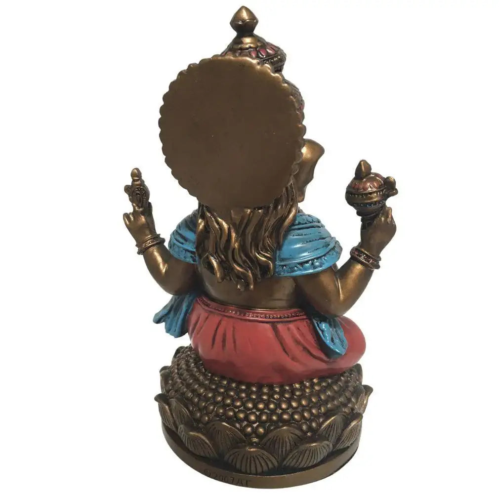 Ganesh Writing the Mahabharata Hindu Statue Bronze Finish 6.75H ...