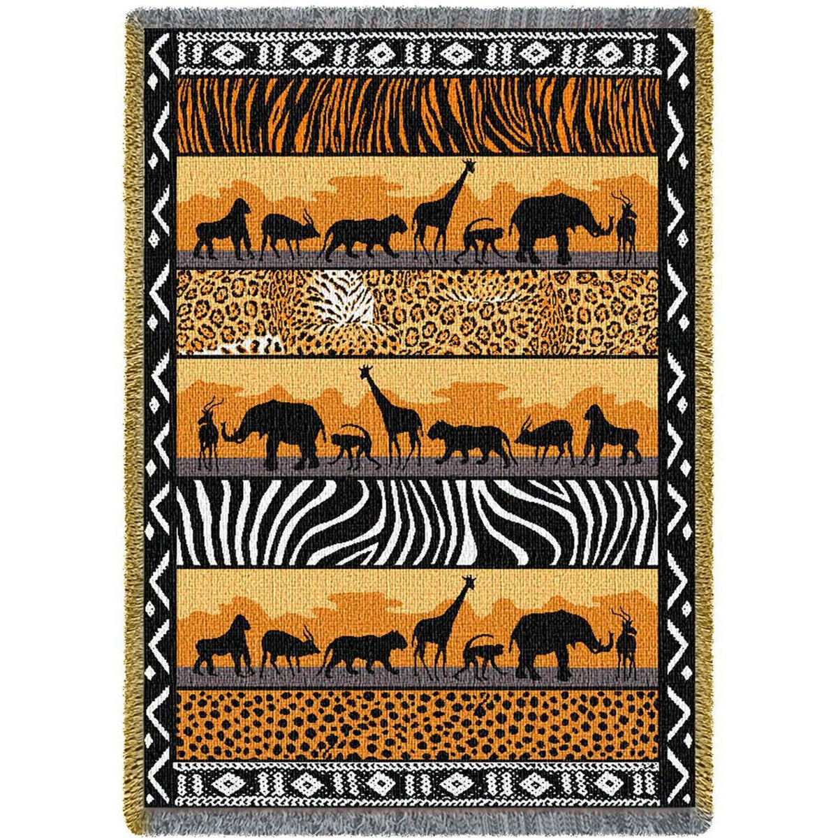 Wild Jungle Animals Rug