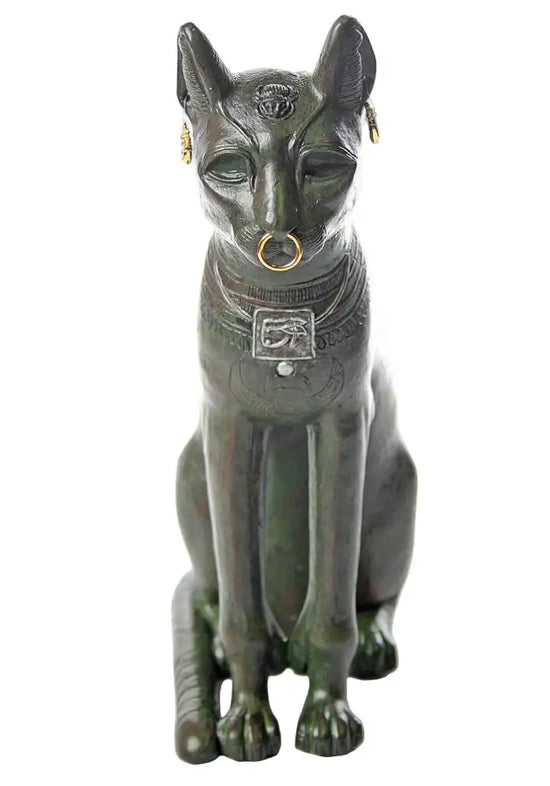 Bastet Egyptian Cat Statue Museum Replica Gayer-Anderson 10H ...