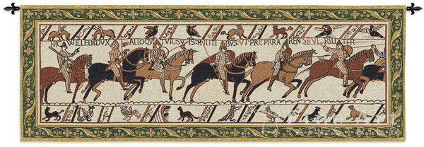 Bayeux Harold and William Battle of Hastings Woven Wall Tapestry 76W x ...