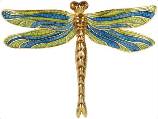 Dragonfly Pin Brooch Enamel Tiffany Blue Green 2.1H – Museumize.com
