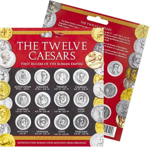 Coin Replica Set - Roman Denarius Caesars Emperors Portraits Set of 12 ...