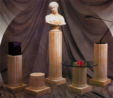 Greek Fluted Column Pedestal Display, Assorted Sizes – Museumize.com