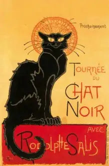 Le Chat Noir Black Cat Montmartre Figurine Statue by Steinlen, Assorte ...