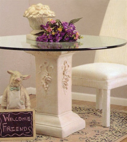 French Country Flower Designer Pedestal Column Table Base 30H